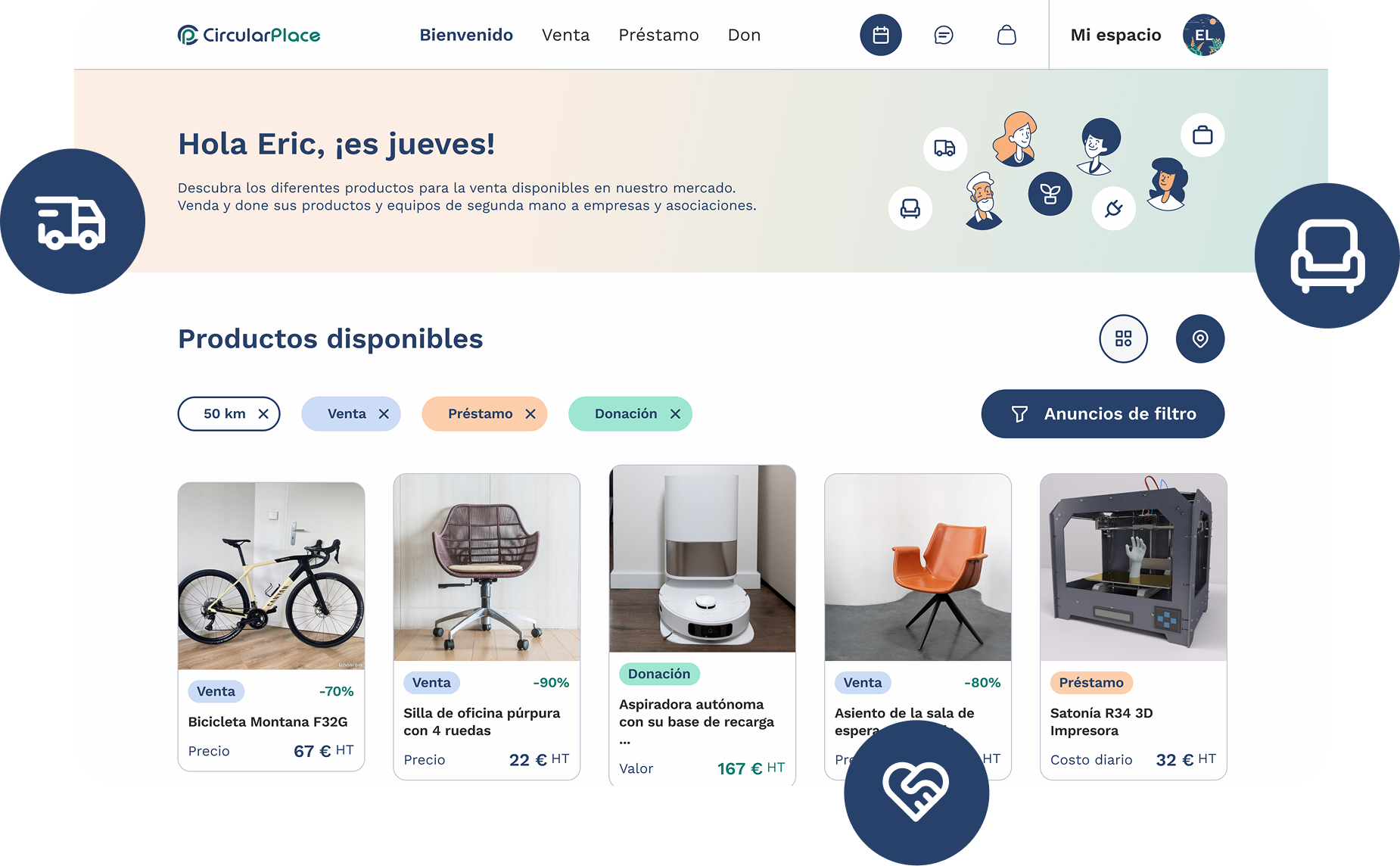 Mercado circular | La plateforme de réemploi qu'il vous faut